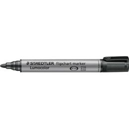 Staedtler Flipchartmarker Lumocolor schwarz, 2 mm, Rundspitze