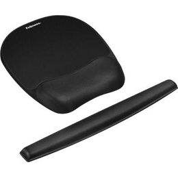 Fellowes Sparset Handgelenkauflage mit Mauspad und Tastatur-Handgelenkauflage, schwarz