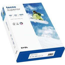 Kopierpapier tecno superior, DIN A4, 90 g/m&sup2;, hochwei&szlig;, 2500 Blatt