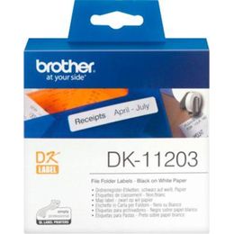 Brother Ordnerregister-Etiketten DK-11203, 17x87 mm, 300 St&uuml;ck