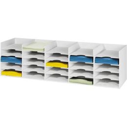 PAPERFLOW Sortierstation, DIN A4, Polystyrol, f&uuml;r Schr&auml;nke, 25 F&auml;cher, B 1120 x T 304 x H 313 mm