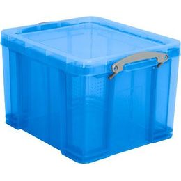Really Useful Box Box, Kunststoff, transparent blau, 35 l