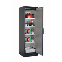 Sicherheitsschrank Typ 90 ASECOS Q-CLASSIC-90, Fl&uuml;gelt&uuml;r, Anschlag rechts, Front Enzianblau, B 599 x T 615 x H 1953 mm