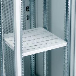 Sch&auml;fer Shop Fachboden (19"), f&uuml;r Server-Schrank, Festeinbau, 500 mm tief, L&uuml;ftungsschlitze