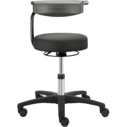 Dauphin Drehhocker TEC basic IS 1999, h&ouml;henverst., mit Armablage, ergonom. Polster-Sitz, schwarz