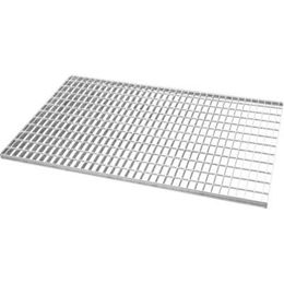Bauer Gitterrost f&uuml;r Edelstahlauffangwannen Typ VAW-2, bis 1000 kg/m&sup2;, B 785 &times; T 1185 &times; H 30 mm, Edelstahl 1.4571