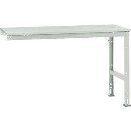 Manuflex Ansatztisch UNIVERSAL Standard, 1500 x 800 mm, Kunststoff lichtgrau, lichtgrau