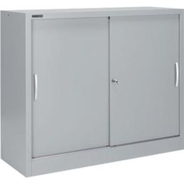 Sch&auml;fer Shop Sch&auml;fer Shop Select Schiebet&uuml;renschrank MS iCONOMY, Stahl, 3 Ordnerh&ouml;hen, B 1200 x T 400 x H 1215 mm, wei&szlig;aluminium RAL 9006