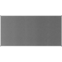 Maulstandard Pinboard, Textil, 900 x 1800 mm, grau