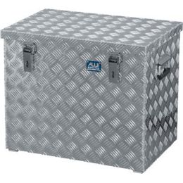 ALUTEC Transportkiste, Aluminium-Riffelblech, mit Fangb&auml;nder, 120 l