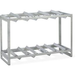 Fassregal f&uuml;r CEMO Gefahrstoffdepot 320 und 400, Stahl verzinkt, f&uuml;r 2x 200 l oder 3x 60 l F&auml;sser, B 1350 x T 520 x H 900 mm