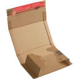 Colompac Wickelverpackung CP 020, mit Selbstklebeverschluss, Wellpappe, braun, B 271 x T 165 x H 75 mm (A5), 20 St&uuml;ck