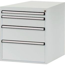 Manuflex Schubladen-Unterbau, f&uuml;r T 800 mm, lichtgrau