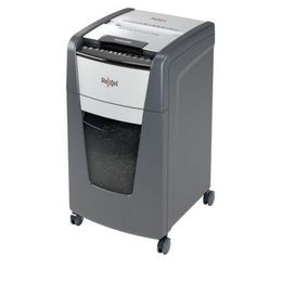 Rexel Optimum AutoFeed+ 300M Aktenvernichter P5, Vollautomatik, Mikroschnitt 2 x 15 mm, 60 l, 300 Blatt Schnittleistung, mit Rollen, schwarz