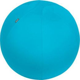 Sitzball Leitz Ergo Cosy, St&auml;rkung der R&uuml;cken- und Rumpfmuskulatur, Stoff&uuml;berzug, ⌀ 650 mm, blau