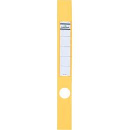 Durable Ordnerr&uuml;ckenschilder Ordofix, R&uuml;ckenbreite 40 mm, selbstklebend, 10 St&uuml;ck, gelb
