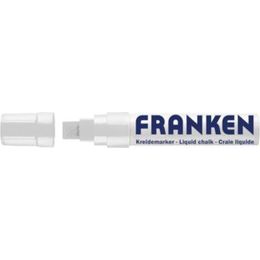 Franken Kreidemarker Jumbo ZKM1509, Keilspitze, Strichst&auml;rke 5-15 mm, Tinte auf Wasserbasis, wei&szlig;