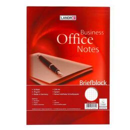 LANDR&Eacute; Landr&eacute; Briefblock Office DIN A4 kariert, 50 Blatt, 10 St&uuml;ck