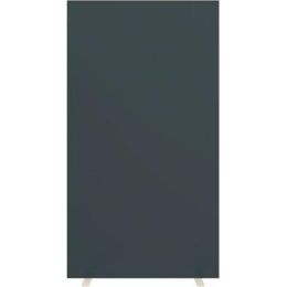 Trennwand Raumtrenner PAPERFLOW, mit Schallschutz-Schaumvlies, B 940 mm, anthrazit
