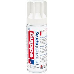 Edding Spray 5200, 200 ml, Premium-Acryllack matt, Spr&uuml;hbreite ca. 50-60 mm, wei&szlig; matt