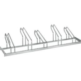 B&uuml;gelparker, 1-seitig, f&uuml;r Reifen bis B 55 mm, B 1750 x T 540 x H 500 mm, Stahl feuerverzinkt, 5 Einstellpl&auml;tze, montiert