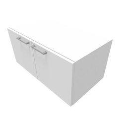 Fl&uuml;gelt&uuml;renschrank SOLUS PLAY, 1 OH, mit Griff, B 800 x T 440 x H 374 mm, wei&szlig;