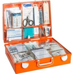 Holthaus Medical Erste-Hilfe-Koffer MULTI, gef&uuml;llt mit DIN 13169 (erweitert), B 400 x T 300 x H 150 mm, ABS-Kunststoff, orange