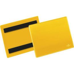 Durable Etiketten- und Kennzeichnungstaschen B 148 x H 105 mm, 50 St&uuml;ck, gelb