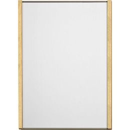 moedel Wandschild LMH, DIN A4, Holz- und Aluminiumrahmen, Bronze eloxiert, Klebe- oder Schraubmontage, B 221,5 x H 299,5 mm, bronze/Ahorn