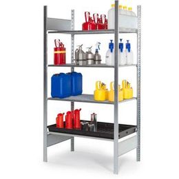 Gefahrstoffregal ASECOS RSG-V 1064, B 1060 x T 637 x H 2000, mit 28 l PE-Auffangwanne