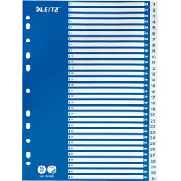 Leitz&reg; PP-Register mit blauem Deckblatt, Zahlen 1-31