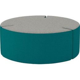 Nowy Styl NowyStyl Sitzpouf Tri.Ply L, modular, Blazer-Stoff, &oslash; 115 cm, grau/petrol