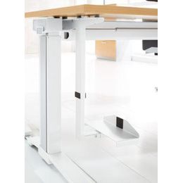 Sch&auml;fer Shop Sch&auml;fer Shop Genius CPU-Halter f&uuml;r Schreibtische ERGOSTYLE S, breiten- & h&ouml;henverstellb., Stahl pulverbeschichtet, wei&szlig;