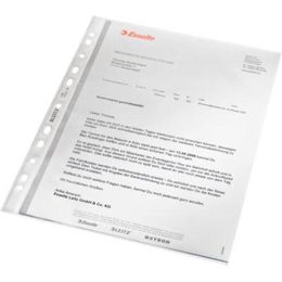 Leitz&reg; Prospekth&uuml;llen 4796, DIN A4, oben offen, 100 St&uuml;ck, genarbt, transparent