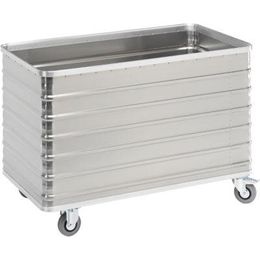 Transportwagen aus Aluminium, ohne Deckel, 560 l