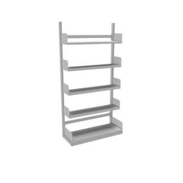 Kerkmann Variabo Freiarmregal, Grundfeld, einseitig, 250 mm Fachbodentiefe, 1000 x 2000 mm