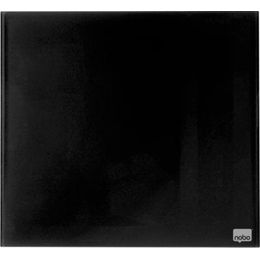 NOBO Glas-Whiteboard, Sicherheitsglas, rahmenlos, magnethaftend, B 450 x H 450 mm, schwarz