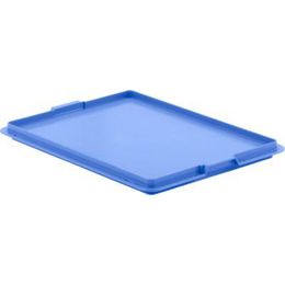 Sch&auml;fer Shop Verschlussdeckel EF-D 43 f&uuml;r Kasten im EURO-Ma&szlig;, blau