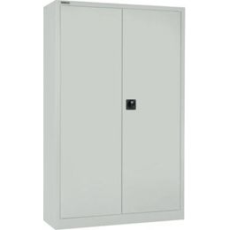 Sch&auml;fer Shop Sch&auml;fer Shop Pure Universalschrank, 5 OH, 4 Fachb&ouml;den, abschlie&szlig;bar, B 1200 x T 400 x H 1935 mm, Stahl, lichtgrau RAL 7035/lichtgrau RAL 7035