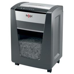 Rexel Momentum M515 Aktenvernichter P5, Partikelschnitt 2 x 15 mm, 30 l, 15 Blatt Schnittleistung, Anti-Papierstau-Technologie, mit Rollen, schwarz