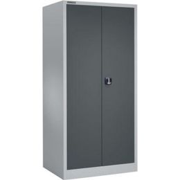 Sch&auml;fer Shop Sch&auml;fer Shop Select Materialschrank MSI 2509 S, verst&auml;rkte Ausf&uuml;hrung, bis 100 kg/Fachboden, B 950 x T 500 x H 1935 mm, wei&szlig;aluminium/anthrazitgrau