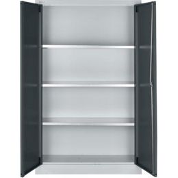 Sch&auml;fer Shop Sch&auml;fer Shop Select Materialschrank MSI 16409i, B 950 x T 400 x H 1535 mm, 3 B&ouml;den, Stahl, Wei&szlig;alu/anthrazitgrau