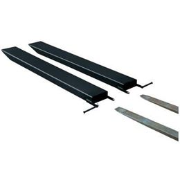 Bauer Gabelverl&auml;ngerung f&uuml;r Flurf&ouml;rderzeuge, offene Ausf&uuml;hrung, L 2000 x B 125 x 50 mm, schwarz