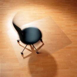 Bodenschutzmatte Ecogrip&reg; Solid-RS Office Products, f&uuml;r Hartb&ouml;den, VAB&reg;-Haftschicht, rutschfest & schwer entflammbar, 1300 x 1200 mm, PC, transparent