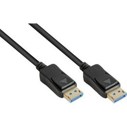 DisplayPort 2.0 Kabel Good Connections, bis 8K, bis 54 Gbit/s, Kupferleitungen, Verriegelungsschutz, L&auml;nge 1 m, schwarz