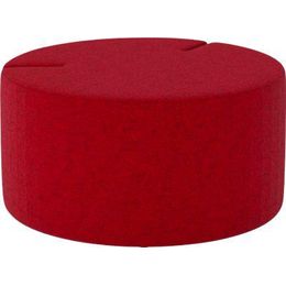 Nowy Styl NowyStyl Sitzpouf Tri.Ply M, modular, Blazer-Stoff, &oslash; 85 cm, rot
