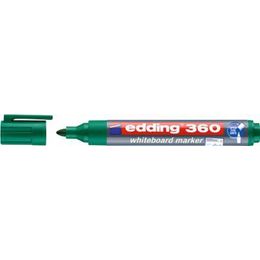 Edding Whiteboard Marker 360, Rundspitze, 10 St&uuml;ck, gr&uuml;n