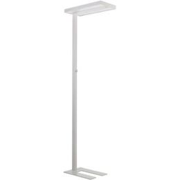 LED-Stehleuchte Alco, wei&szlig;, Lichtfarbe Neutralwei&szlig;, 80W, dimmbar, mit Tageslicht- & Bewegungssensor