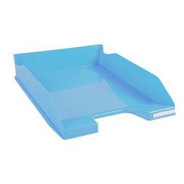 Briefablage Exacompta BEE BLUE Combo-Midi, f&uuml;r Dokumente im Format A4+, stapelbar, Etikettenhalter, Kunststoff, pastellblau, 6 St&uuml;ck