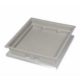 Wannenboden Standard f&uuml;r ASECOS Sicherheitsschr&auml;nke der Q30, Q90, S90 und K90 Serie, Polypropylen, grau, B 435 x T 482 x H 94 mm, 11 l, bis 50 kg